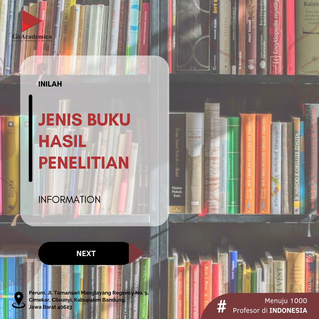 Jenis Buku Hasil Penelitian - GoAcademica