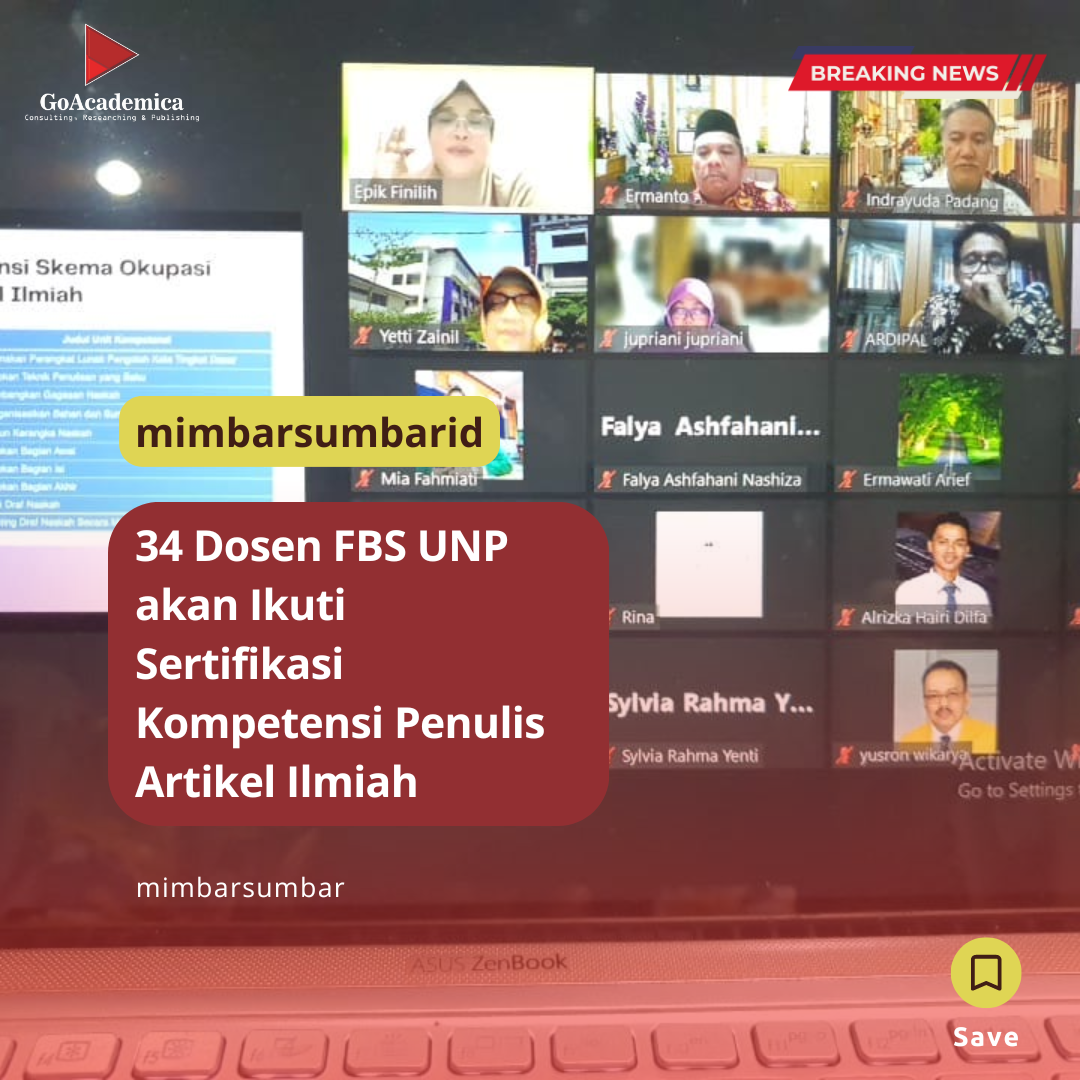 34 Dosen FBS UNP akan Ikuti Sertifikasi Kompetensi Penulis Artikel ...
